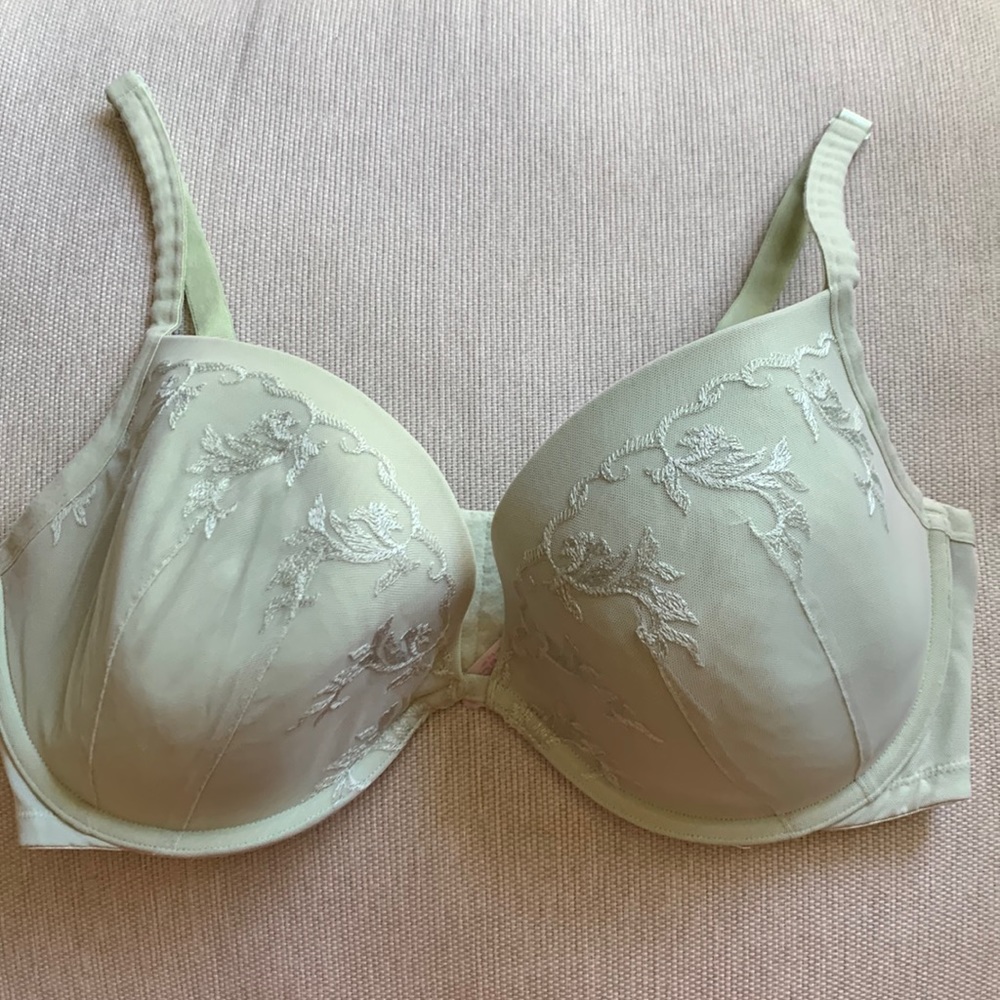 Cacique Lime Green Bra Lightly Padded Underwire 40ddd - Gem